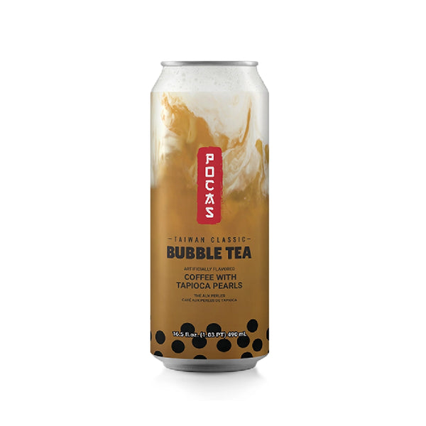 Pocas Bubble Tea Coffee with Tapioca Pearls16.5 oz - Case - 24 Units