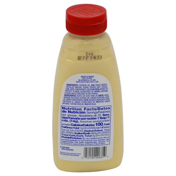 McCormick Mayonnaise Squeeze with Lime - 10.3 oz