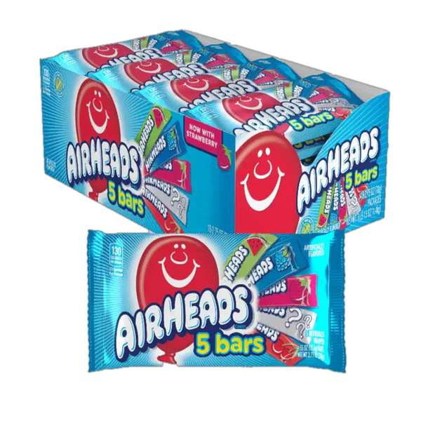 Airheads 5 Bars Chew Candy 2.75 oz