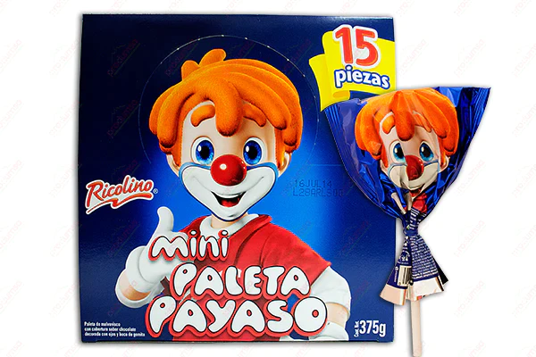Paleta Payaso Mini (12x15ct) .9 oz