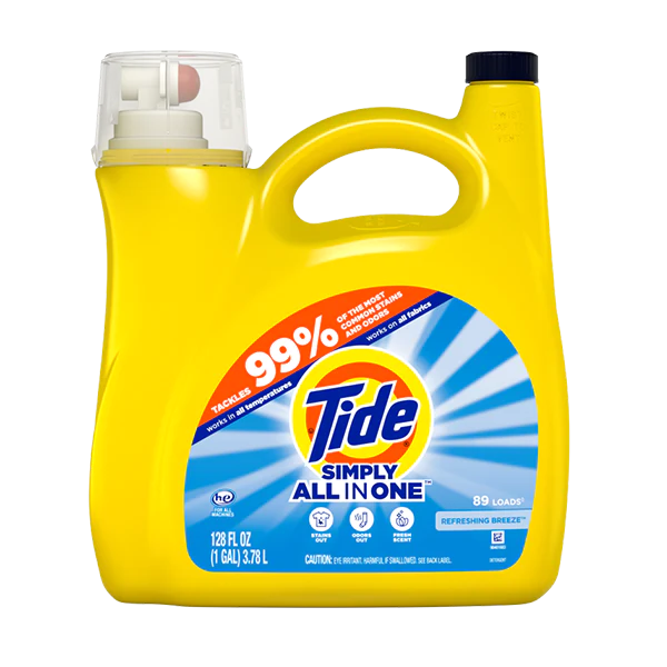 Tide Simply Liq Laundry Detergent Refreshing Breeze 89 lds All In One ...