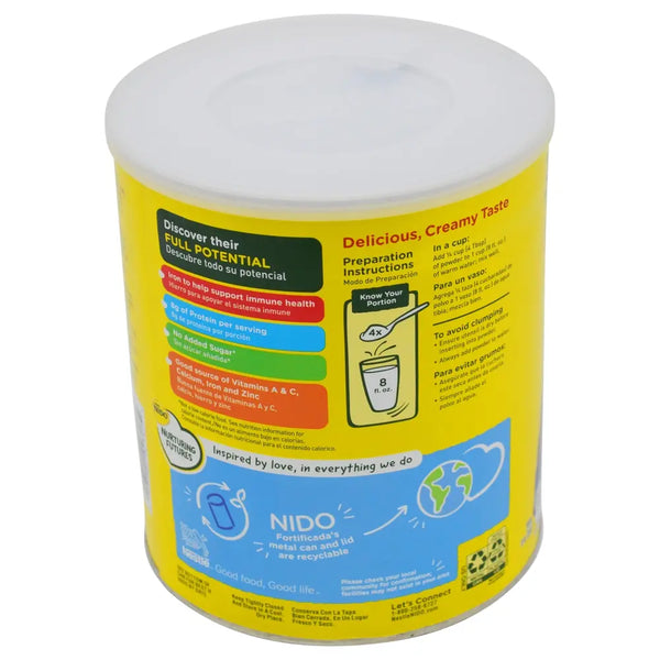 Nestle Nido Dry Whole Milk Powder 800 gm - Case - 12 Units