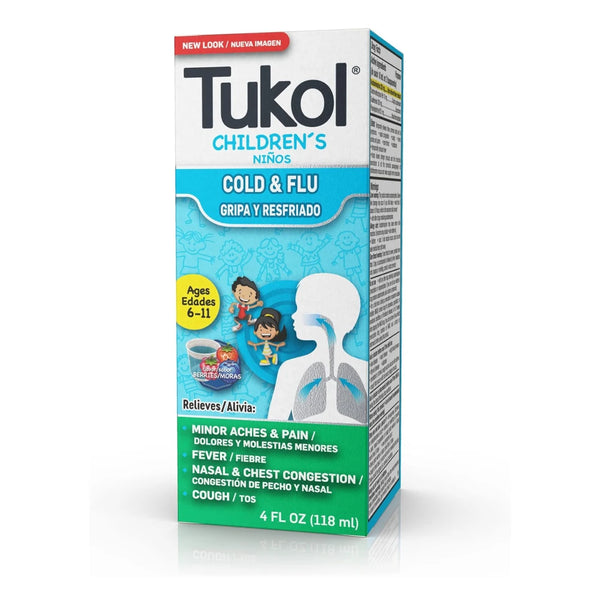 Tukol Children's Cold & Flu Liquid Berries 4 oz - Case - 3 Units