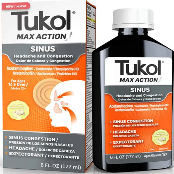 Tukol Max Action Sinus Liquid 6 oz