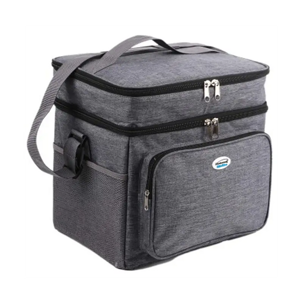 Cooler Bag w/ Hard Plastic Liner, 24 Can 12.5" x 13.8" x 12.5"