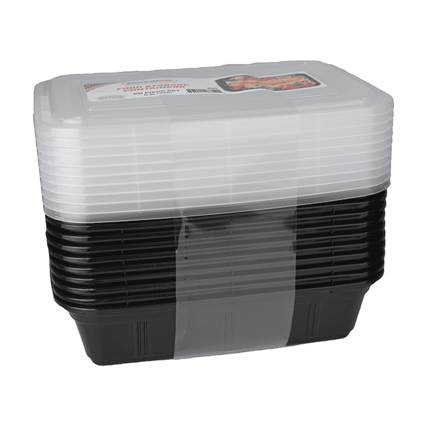 Food Storage Plastic Rectangular Container 10 set 32 oz